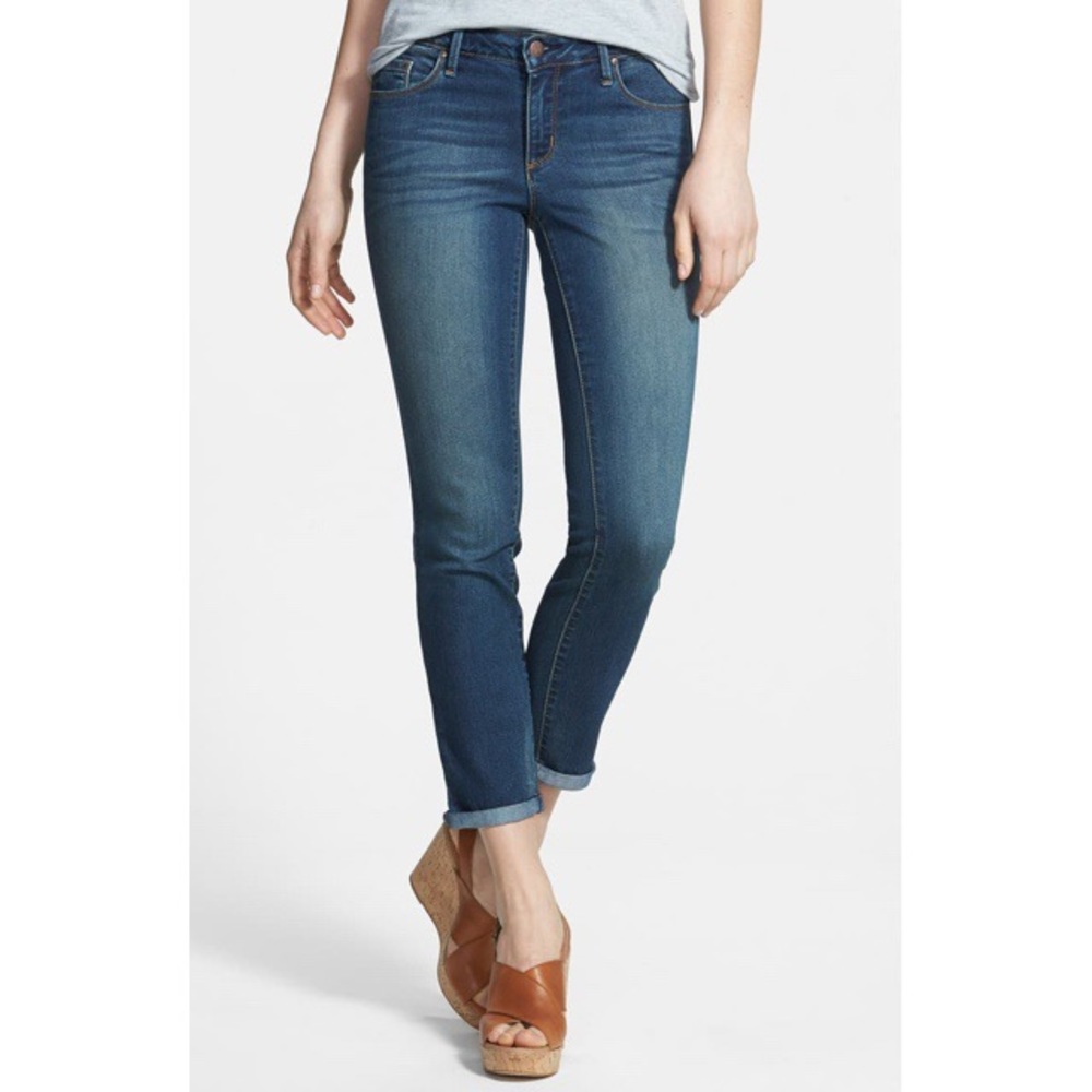 Jessica Simpson Forever Rolled Crop Skinny Jeans - Gem